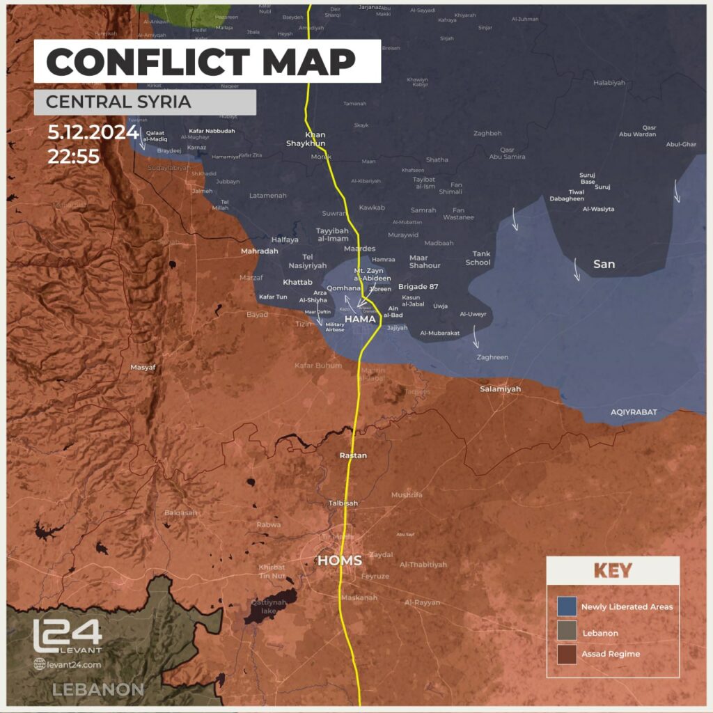 Syria Conflict Map - levant24