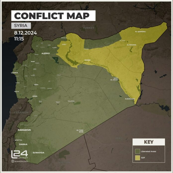Syria Conflict Map - levant24